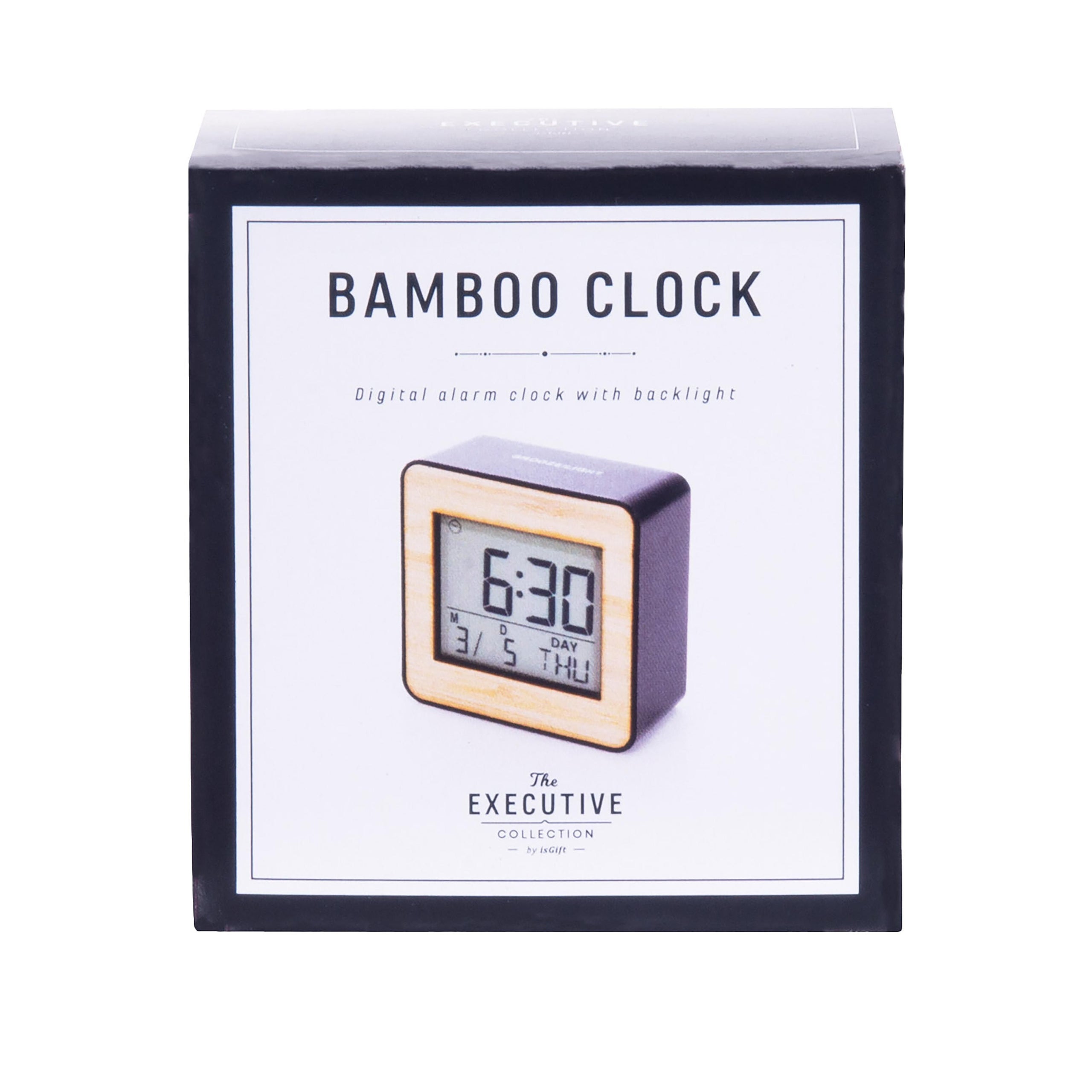 Bamboo Desk Clock | Wattle and Oak